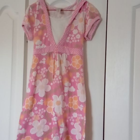 Justice | Dresses | Pink Floral Girls Hoodie Dress Justice | Poshmark
